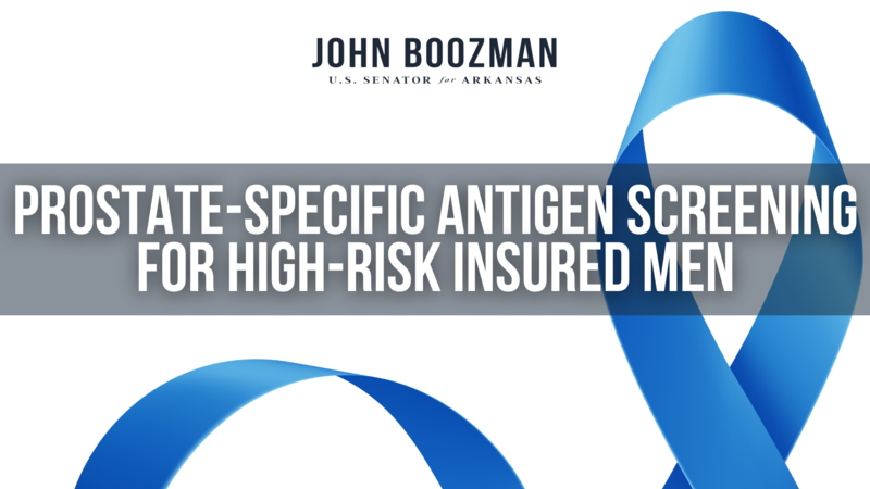 Boozman, Booker Team Up to Improve Prostate Cancer Detection - Press ...